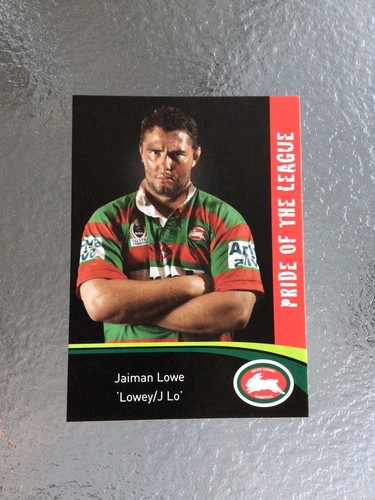 South Sydney Rabbitohs 2006 Jaiman Lowe NRL Rugby League Card Real ...