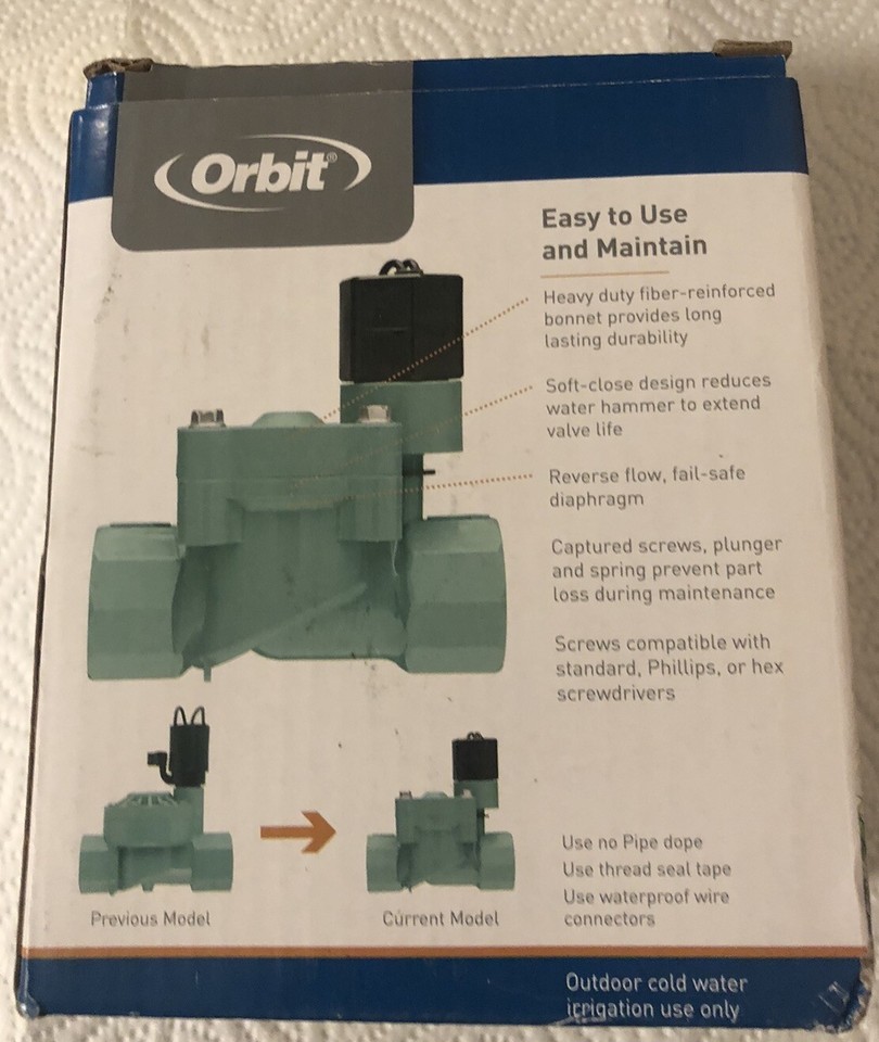 Orbit Irrigation 57281 Watermaster 1 Inch Auto Inline Control Valve New ...