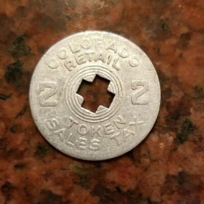 COLORADO 2 CENTS SALES TAX TOKEN - ALUMINUM - #A5422 | eBay