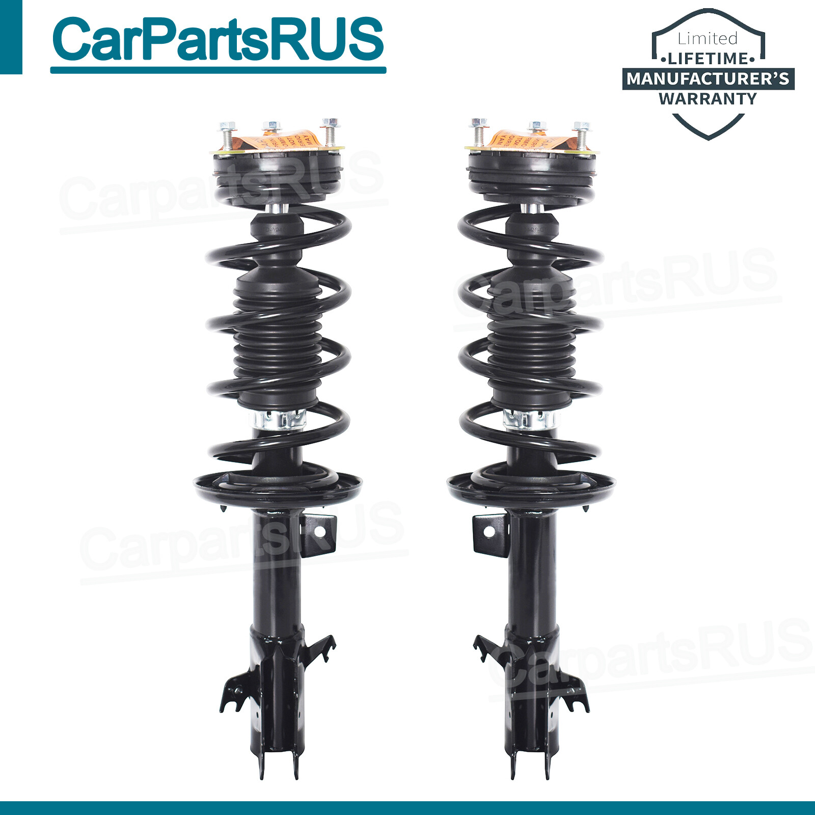 Pait of 2 Front Struts & Coil Spring Assembly for 2011 2012 2013 Ford ...