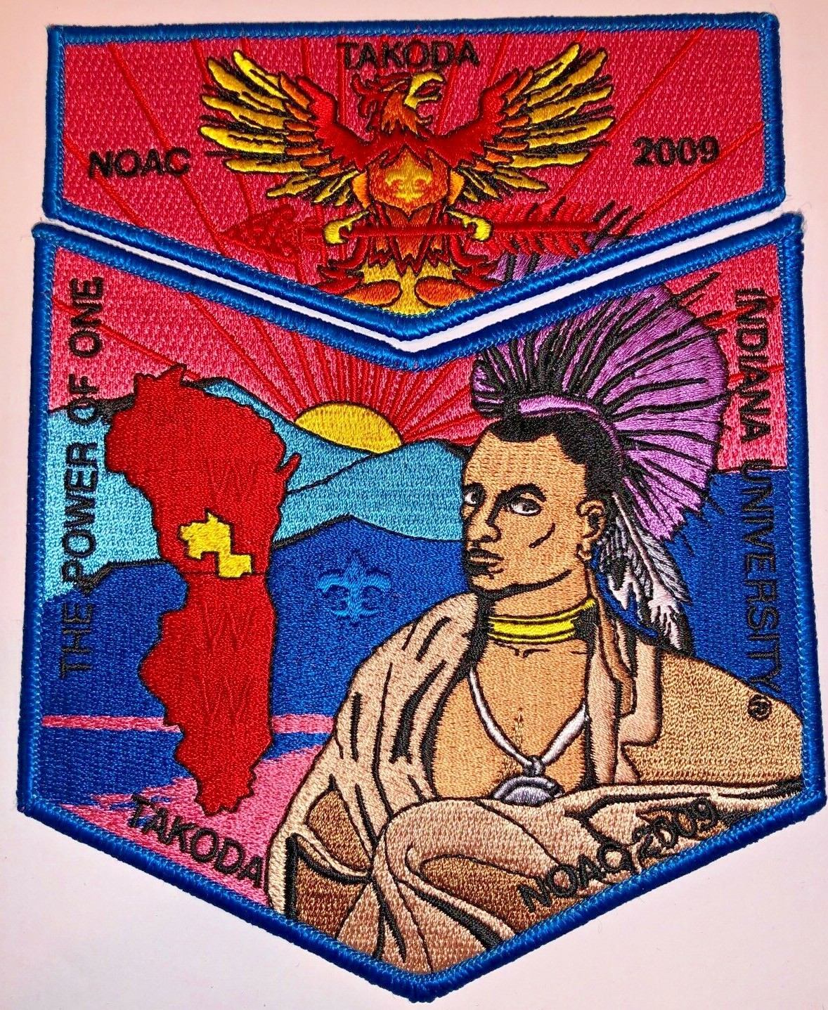 Lodge # 146 Takoda Blue Border 2 pc OA Flap Set 2009 National OA ...