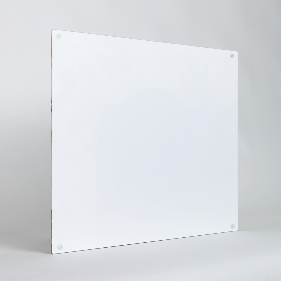 Tempered Glass Worktop Saver White Marble Stone Texture Peel Stick ...