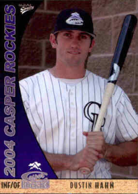 2004 Casper Rockies Multi-Ad #13 Dustin Hahn Reno Nevada NV Baseball ...