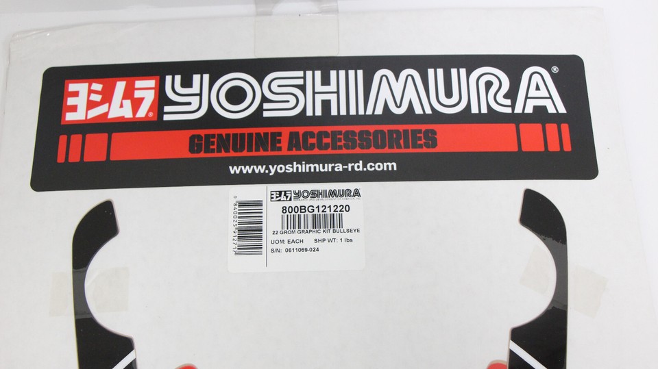 Yoshimura RED Graphics Kit BULLSEYE For 2022-2024 Honda GROM ...
