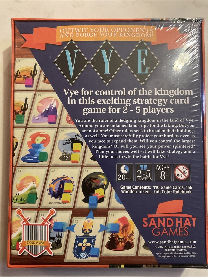 VYE - Card Game New & Sealed Sand Hat Games SHIPS QUICKLY Ships For ...