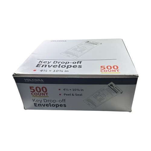 500 Drop Key Envelopes Auto Shop Service Drop Box Self Adhesive 4 1/2 ...