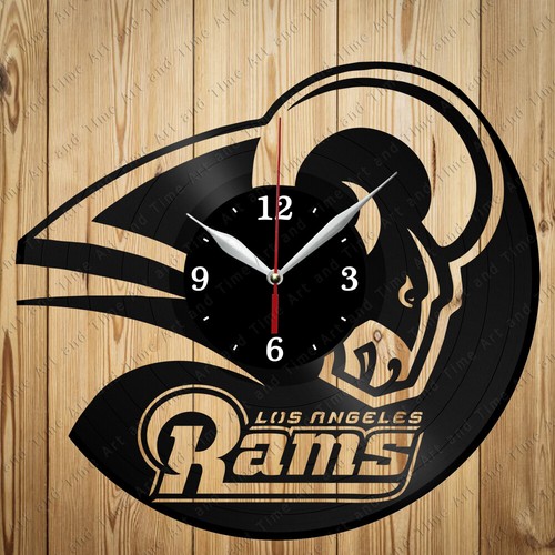 Vinyl Clock Los Angeles Rams Vinyl Wall Clock Handmade Decor Original ...