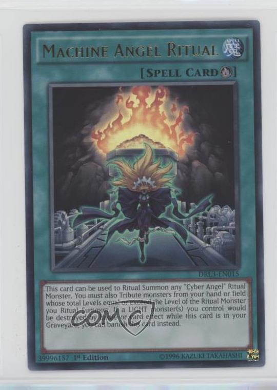 2016 Yu-Gi-Oh! - Dragons of Legend 3 1st Edition Machine Angel Ritual ...