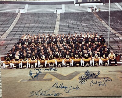 Autographed 8x10 photo By 6 Michigan 1979 Team Anthony Carter Wangler ...