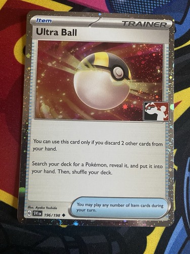 ULTRA BALL 196/198 PLAY! PRIZE PACK SERIES COSMOS HOLO Pokemon TCG ...