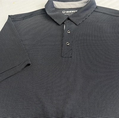 Sunice Polo Shirt Mens Size Large Gray Short Sleeve Golf Logo | eBay