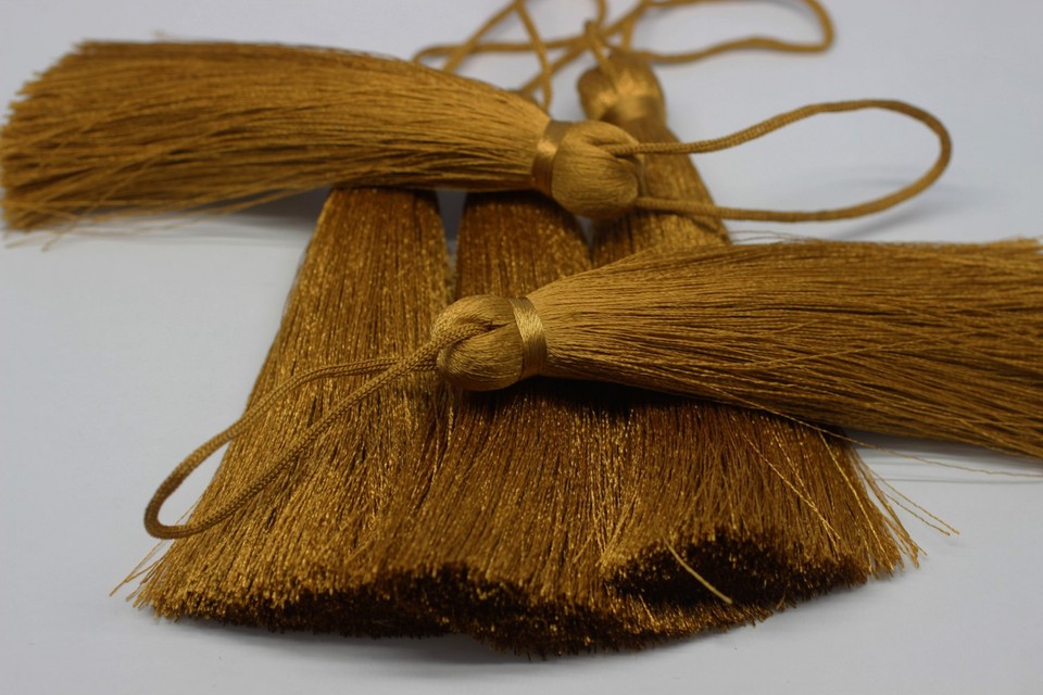10 pcs HQ Extra Large Silky Tassel, 100% Turkish Product 110 mm Large ...