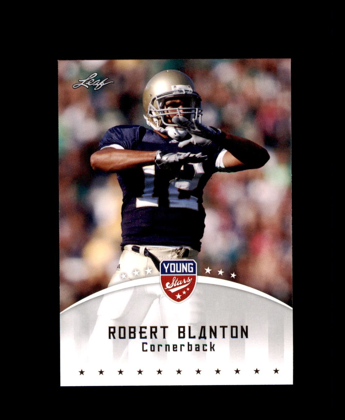 2012 Leaf Young Stars Draft #74 Robert Blanton Notre Dame Minnesota Vikings | eBay