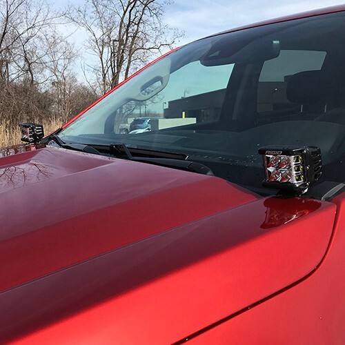 Ford Performance Hood Mounted LED Off-Road Light Kit For 2019-2023 Ford ...