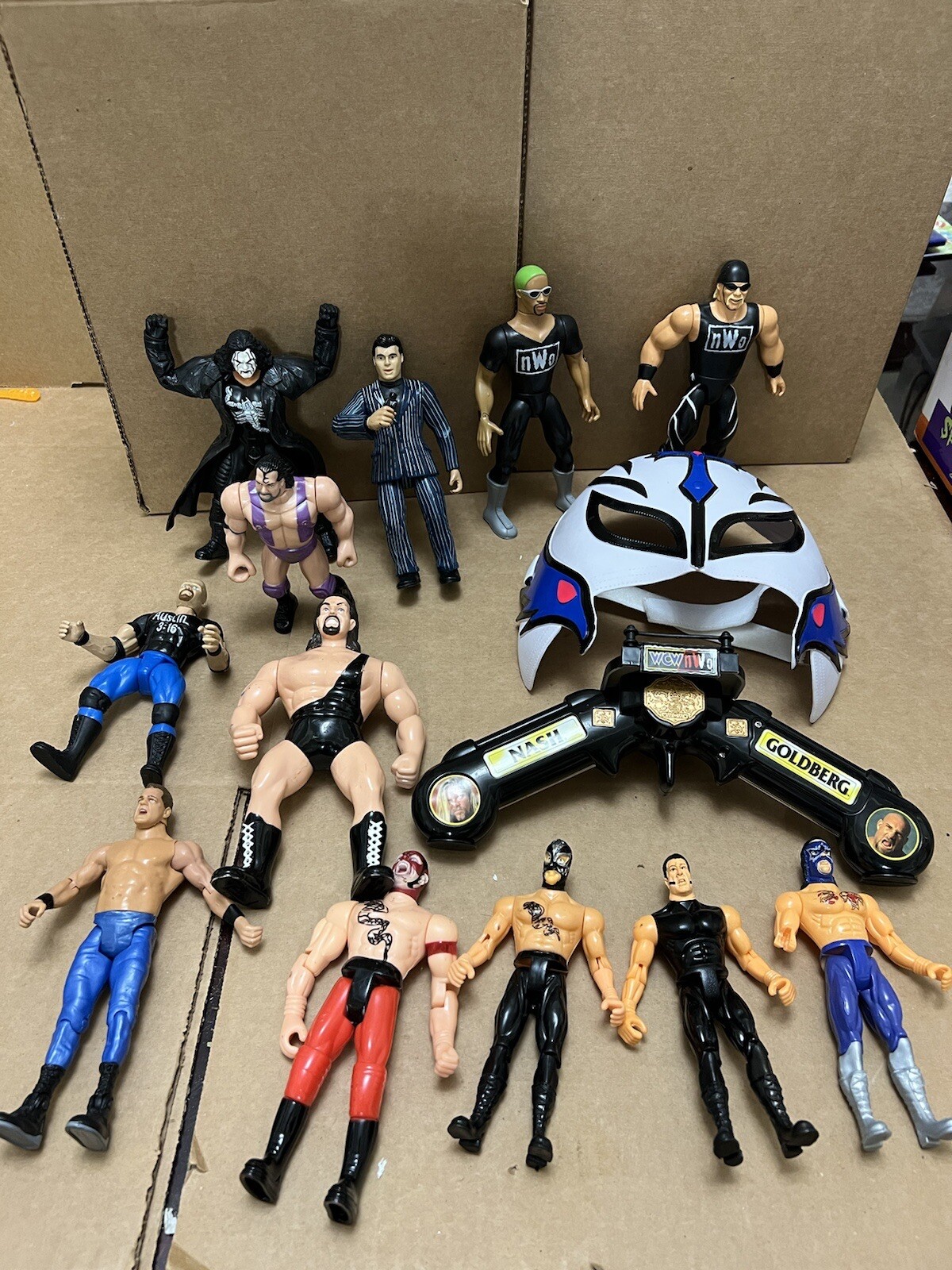 12 WWF WWE Vtg 1990s RAZOR RAMON Jakks Pacific Toys Action Figure Lot ...