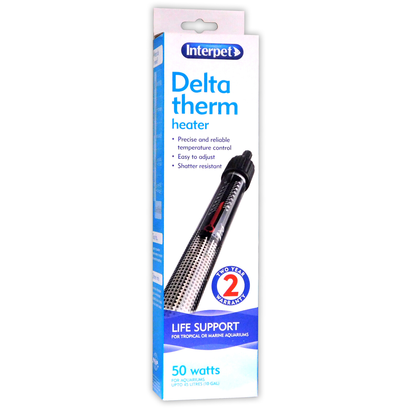 INTERPET DELTATHERM AQUARIUM HEATER 50W 100W 150W 200W 300W FISH TANK ...