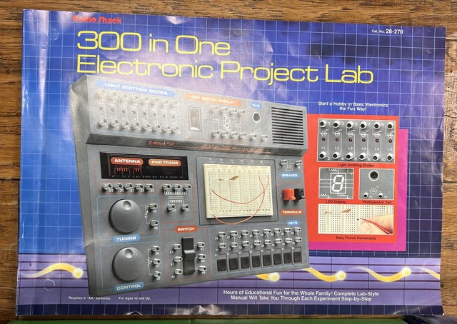 Radio Shack Science Fair Advanced Electronic Lab 300 Projects in One 28 ...