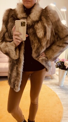 Echt Pelz Polarfuchs Pelzmantel Echtpelz Fellmantel *NEU* | eBay.de