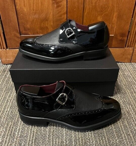 New "Traditions by J.W." Patent Leather Wingtip Monk Golf Shoes Vintage ...