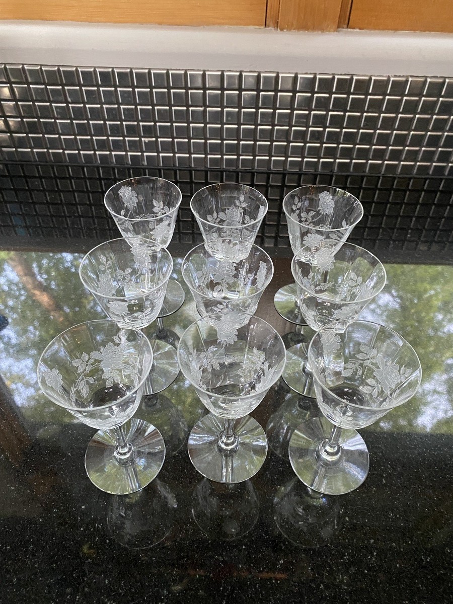 Flower Etched Glass Patterns Identification Our House Antiques