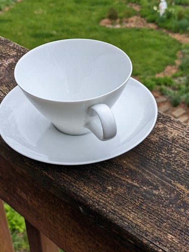 Noritake Cup & Saucer White Cook' N Serve by Angela | eBay