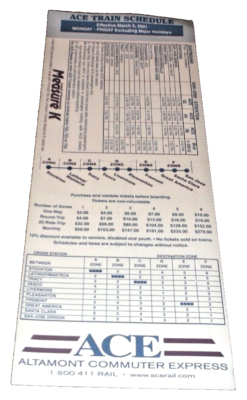 Altamont Commuter Rail Schedule Take The ACE Train | Connecting