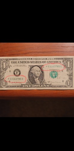 2017A one dollar ink error note | eBay