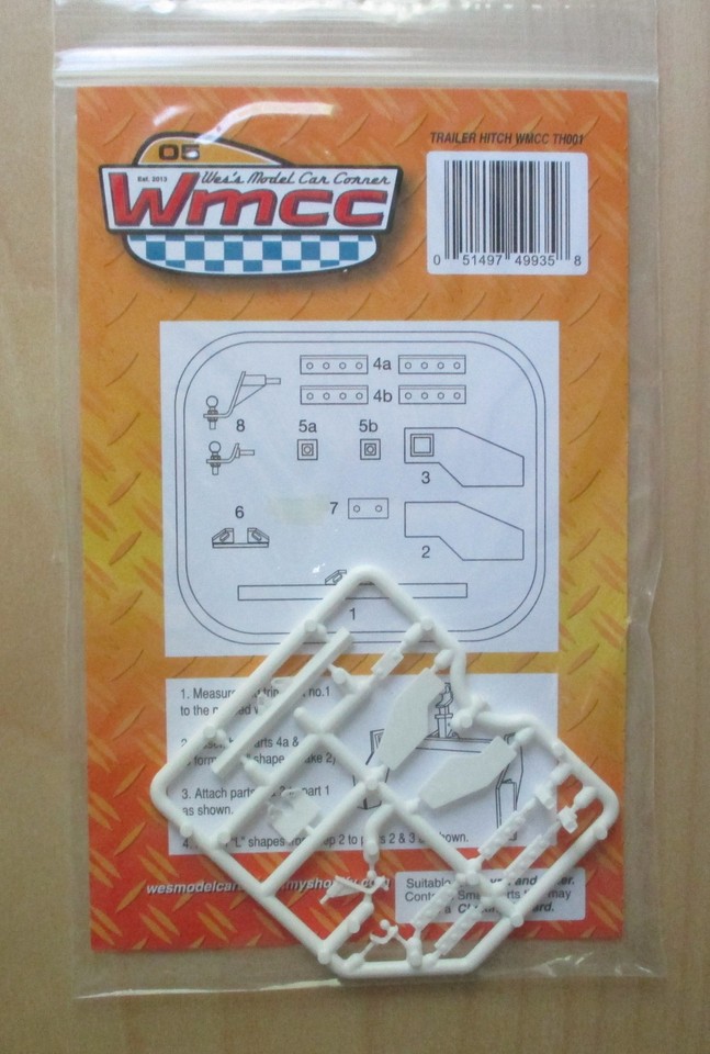 1:25 Trailer Hitch (2 Different) for Pickup Trucks & Cars Model Kit Wes ...