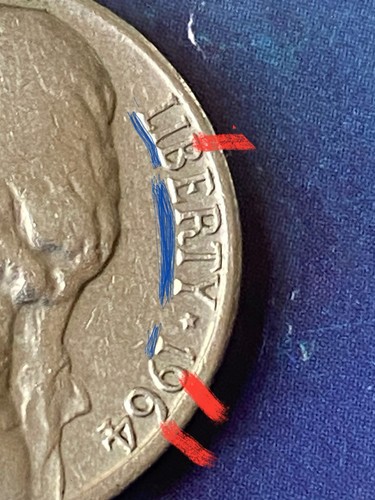 1964 D Jefferson Nickel, errors: Distorted Double Hub Error on Date ...