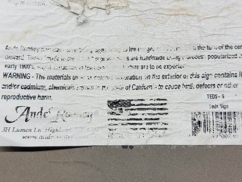 Vintage Porcelain Andre Rooney Ted’s Creamy Root Beer Baseball Sign 10 ...