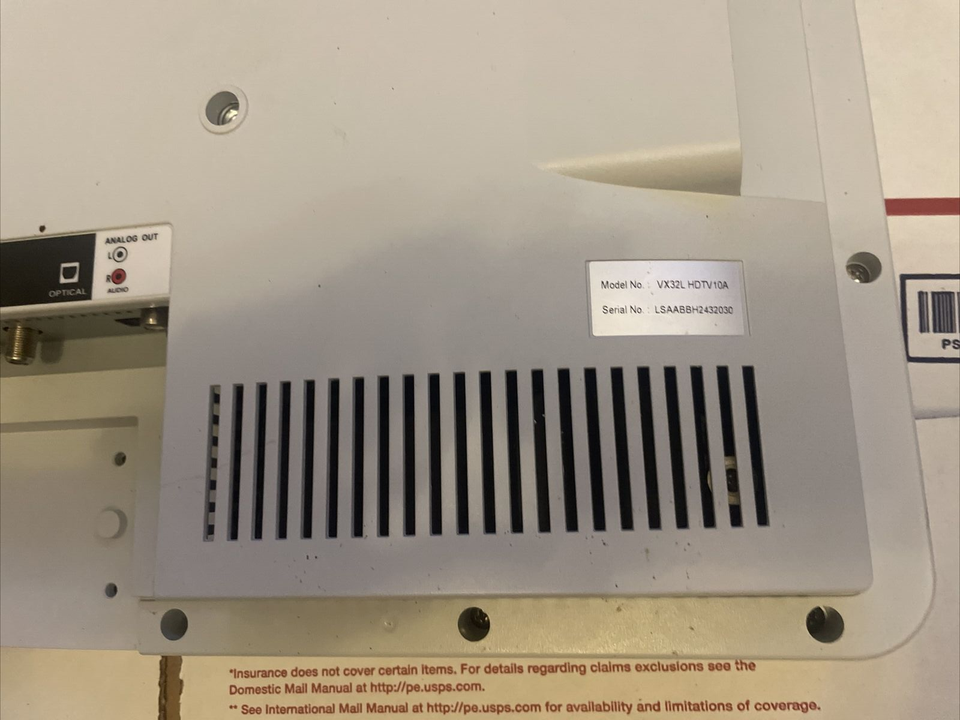 Vintage VIZIO 32 In VX32L HDTV10A LCD HDTV VGA Monitor HDMI S-Video AV ...