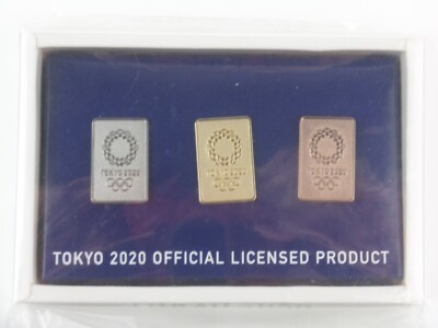 2020 Tokyo Olympics Pin Badge Set of 3 Official Gold Silver Bronze | eBay