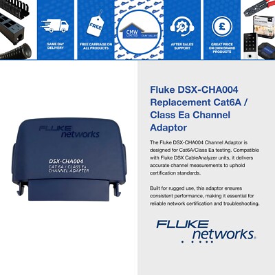 Fluke DSX-CHA004 – Replacement Cat6A/ Class Ea Channel Adapter | eBay UK