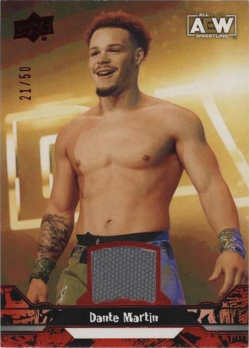 2023 Upper Deck AEW All Elite Wrestling - Dante Martin #47 Red Mat ...