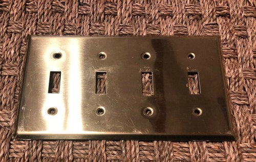 Heavy Brass Four Switch Light Switch Cover | eBay