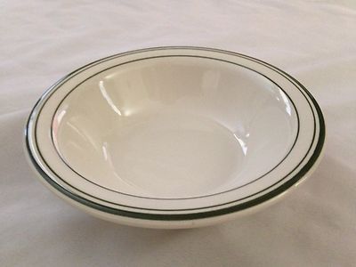 White with Green Stripe 6 1/2" Ciera China Soup Bowl Marked | eBay