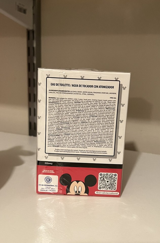 Mickey Mouse by Disney 3.4oz/100ml Cologne New Sealed Box | eBay
