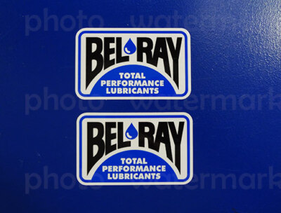 2x Bel Ray Decals vintage stickers graphics pegatinas Oil Racing ...