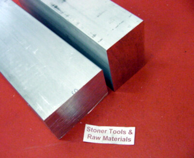 2 Pieces 1-1/2" X 2-1/2" ALUMINUM 6061 FLAT BAR 4.5" long T6511 Solid ...