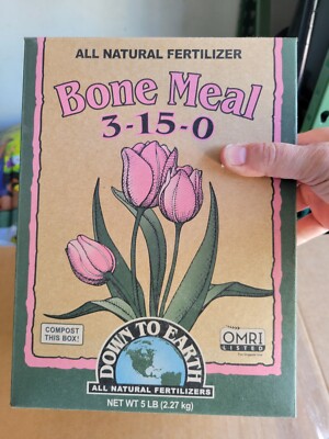 Down To Earth - All Natural Fertilizer - 5 Lbs. Bone Meal 3-15-0 NPK ...