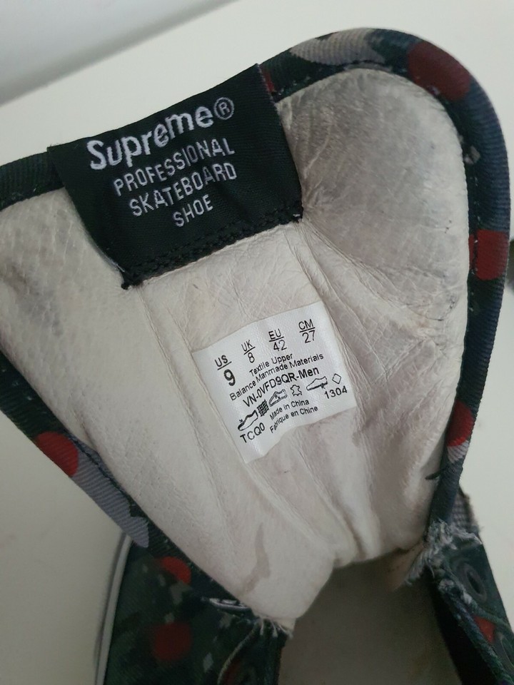 SS13 Supreme Vans x CDG Shirt Half Cab Pro US 9 UK 8 EUR 42 digi camo ...