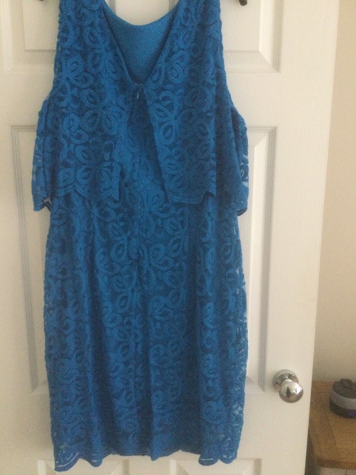 Wallis Blue Cocktail Dress Size 18 | eBay UK
