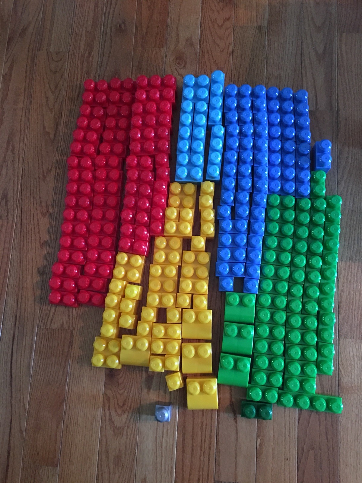 175 pcs Lot Mega Bloks First Builders Building Blocks Toy Red Green ...