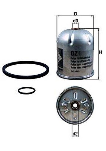 MAHLE Oil Filter For RENAULT MERCEDES C Fr1 G Iliade Magnum Major R ...