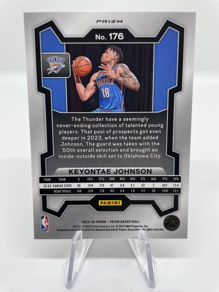 Keyontae Johnson ‘23 Prizm Basketball Rookie Red Ice Parallel | eBay