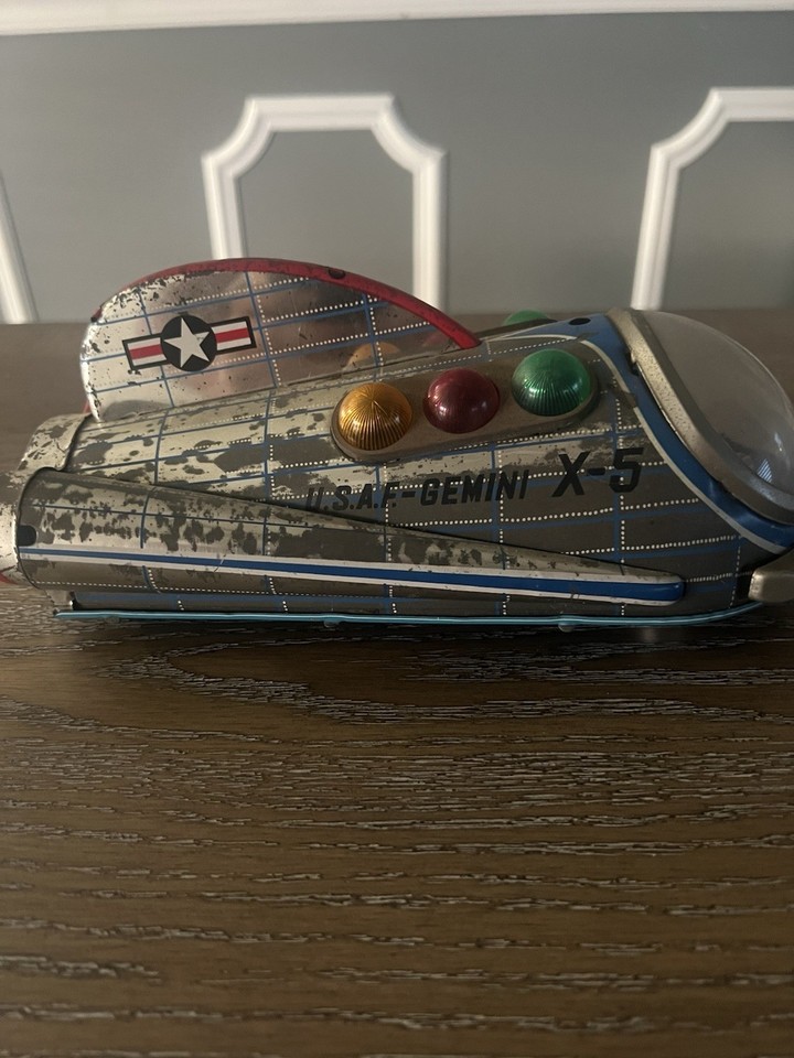 Geminix-5 Space Ship 1960s USA NASA Apollo Masudaya Japan Tin Toy | eBay