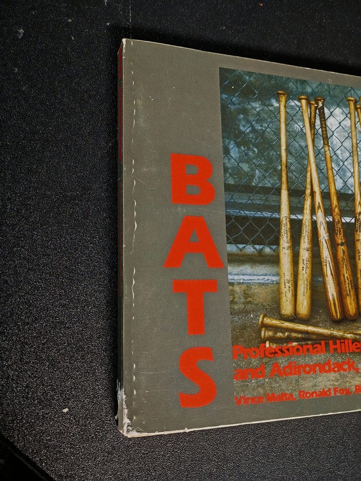 RARE 1995 1ST EDITION "BATS" GAME USED BASEBALL BAT BOOK BY VINCE MALTA ...