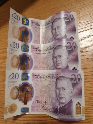 New King Charles 20 Pound Note £20 low serial number EH13 | eBay UK