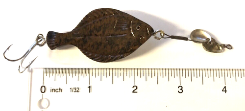 Unique Flounder shapes Fishing Lure Spinning Vintage | eBay