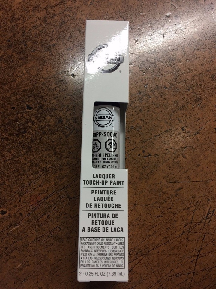 OEM Nissan Touch-Up Paint + Clear Coat "ASPEN WHITE" Color Code QAC | eBay